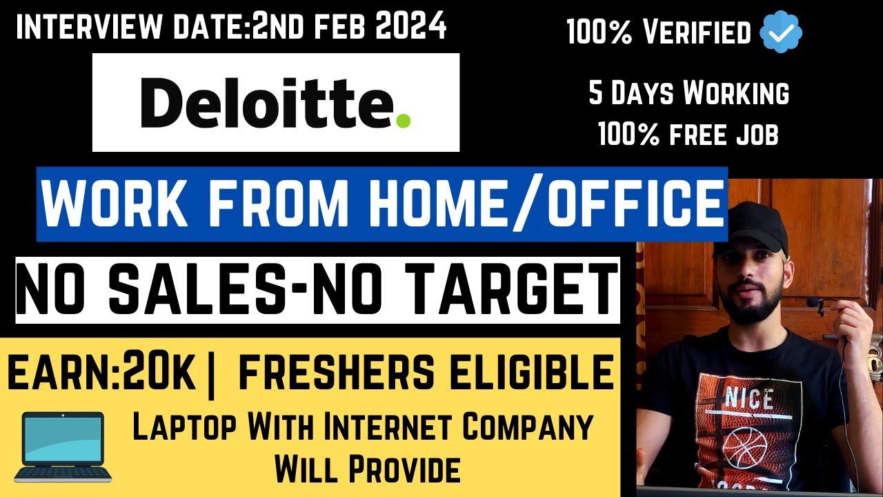 Deloitte Work From Home/Office Job 2024 | Freshers & Experienced ...