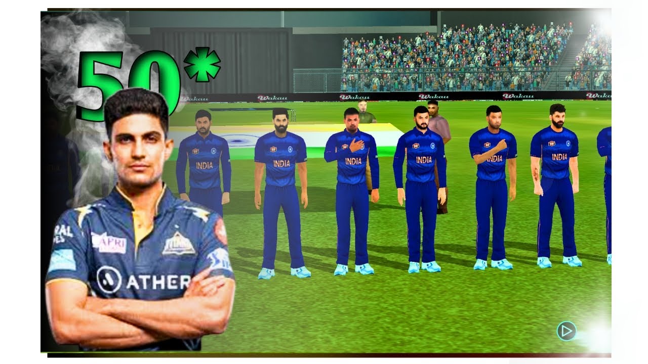 GILL 50* Became monster.. Fastest 50 ever in Real cricket 22. - YouTube