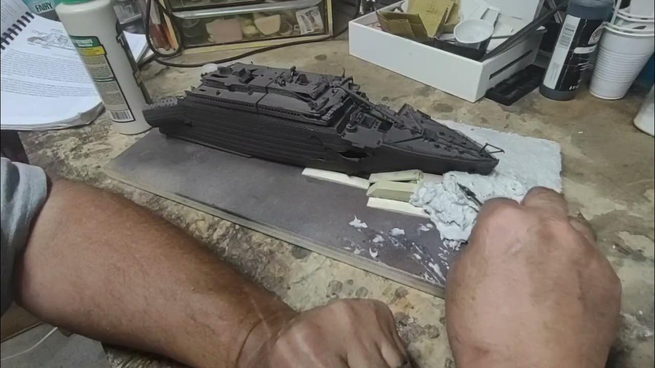 Titanic Wreck Model Diorama Part 44 Making mud and the Heflin UFO ...