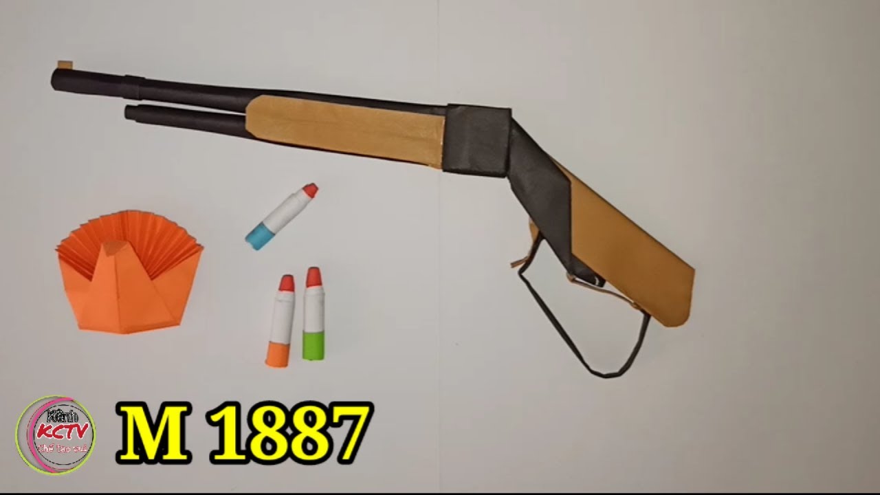 DIY | How To Fold The M1887 Gun | Cách Gấp Súng M1887 | Kênh Chế Tạo ...
