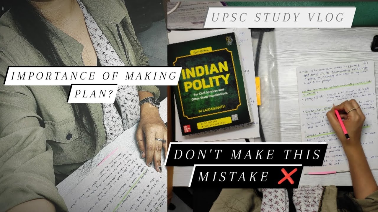upsc study vlog| importance of making plan - YouTube