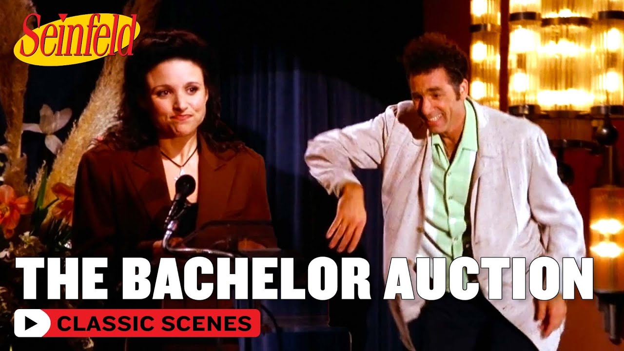 Elaine Hosts A Bachelor Auction | The Barber | Seinfeld - YouTube