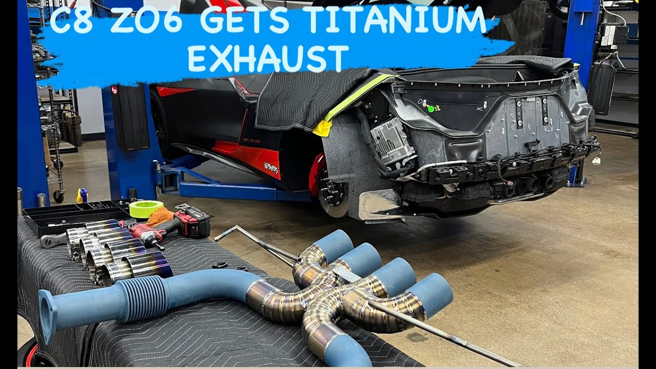 C8 ZO6 GETS A TITANIUM EXHAUST - YouTube