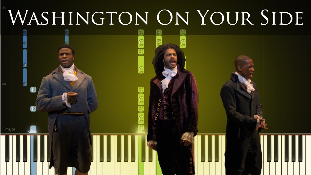 Washington On Your Side | Hamilton | Piano Synthesia - YouTube