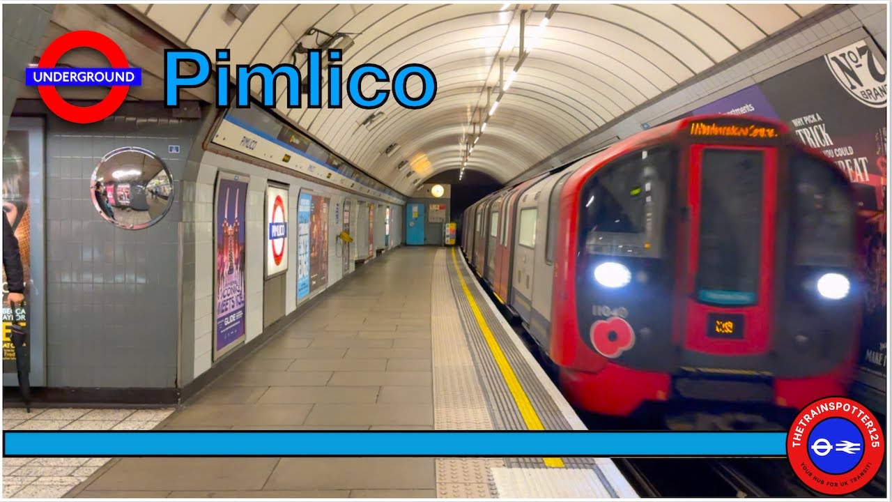 Victoria Line Trains at Pimlico Station - London Underground (04/11 ...