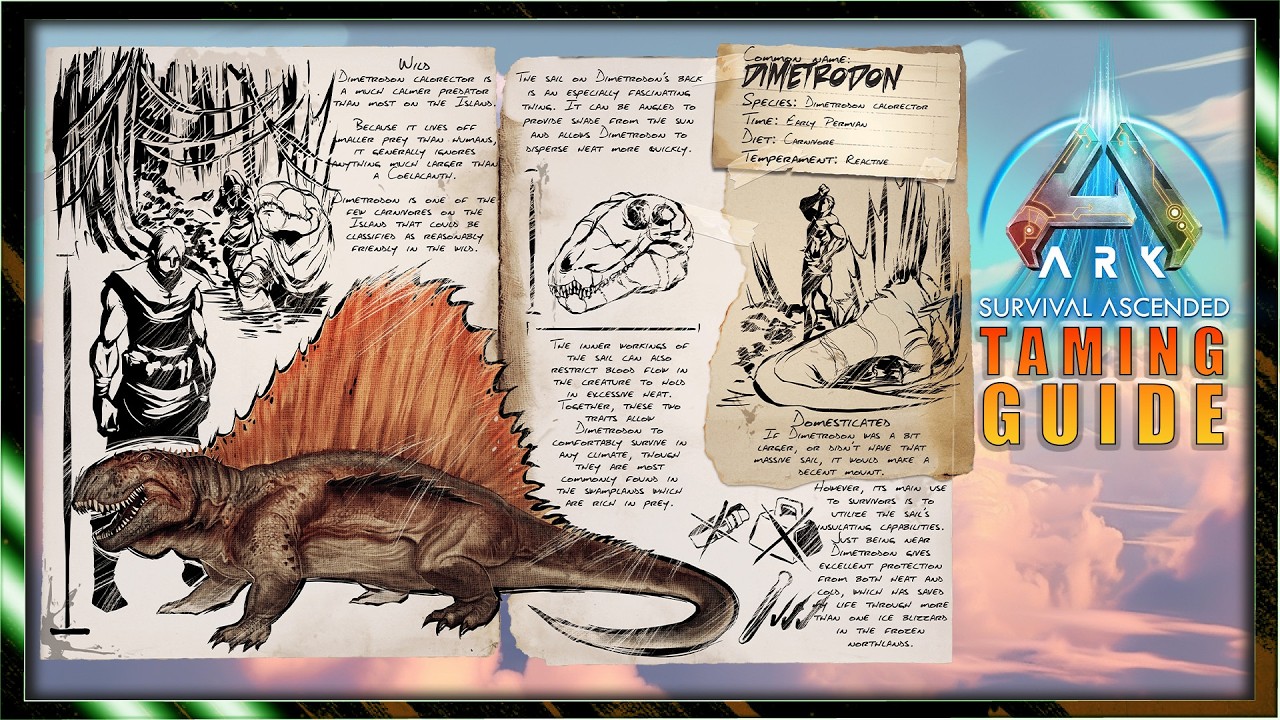 DIMETRODON ZÄHMEN in ARK Ascended: Die lebende Klimaanlage! ️🔥 (Taming ...