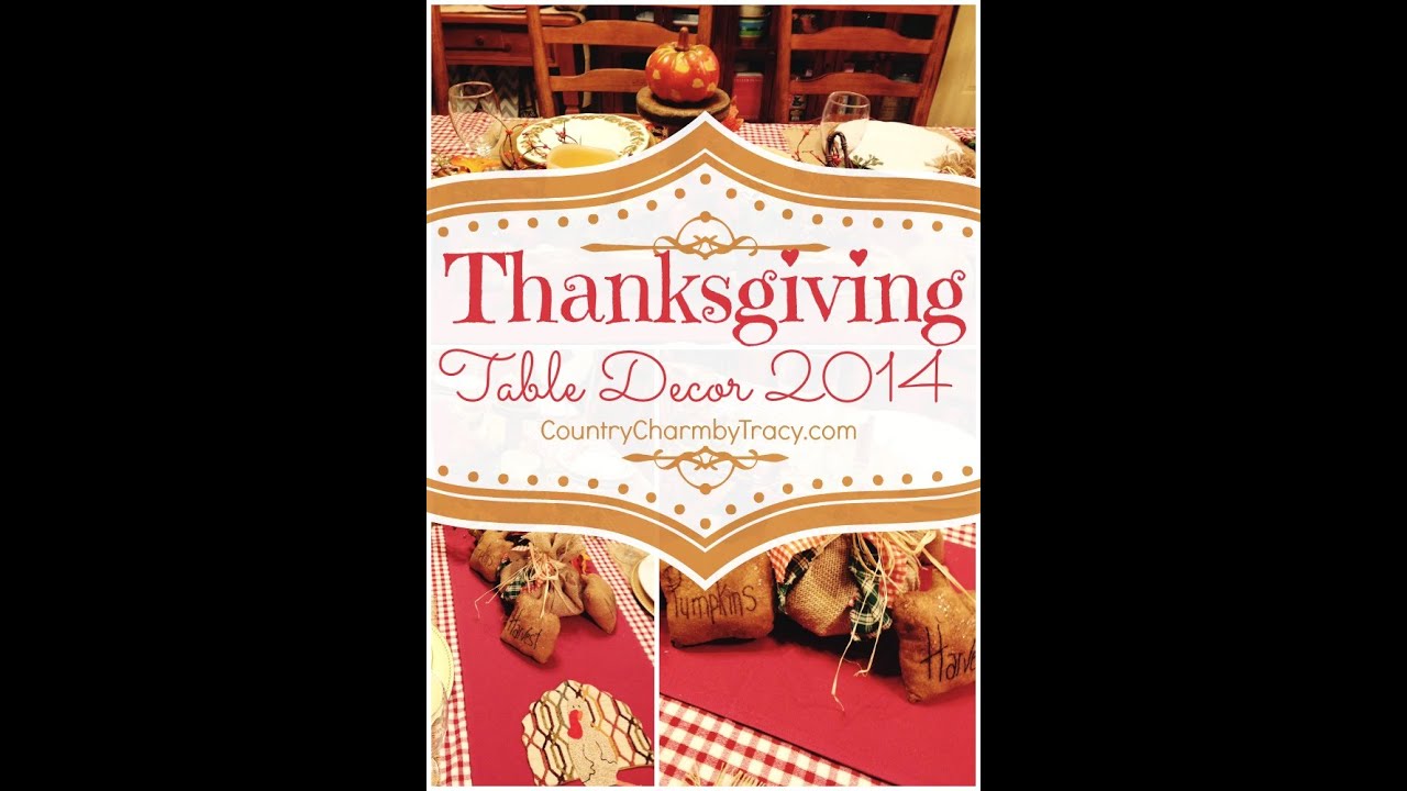 My Primitive Country Thanksgiving Table Decor 2014 - YouTube
