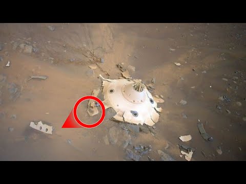 Mars perseverance rover capture The crash of a flying saucer is very ...