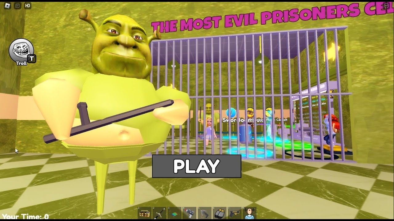 SHREK BARRY'S PRISON RUN OBBY, FULL PLAYGAME #roblox - YouTube