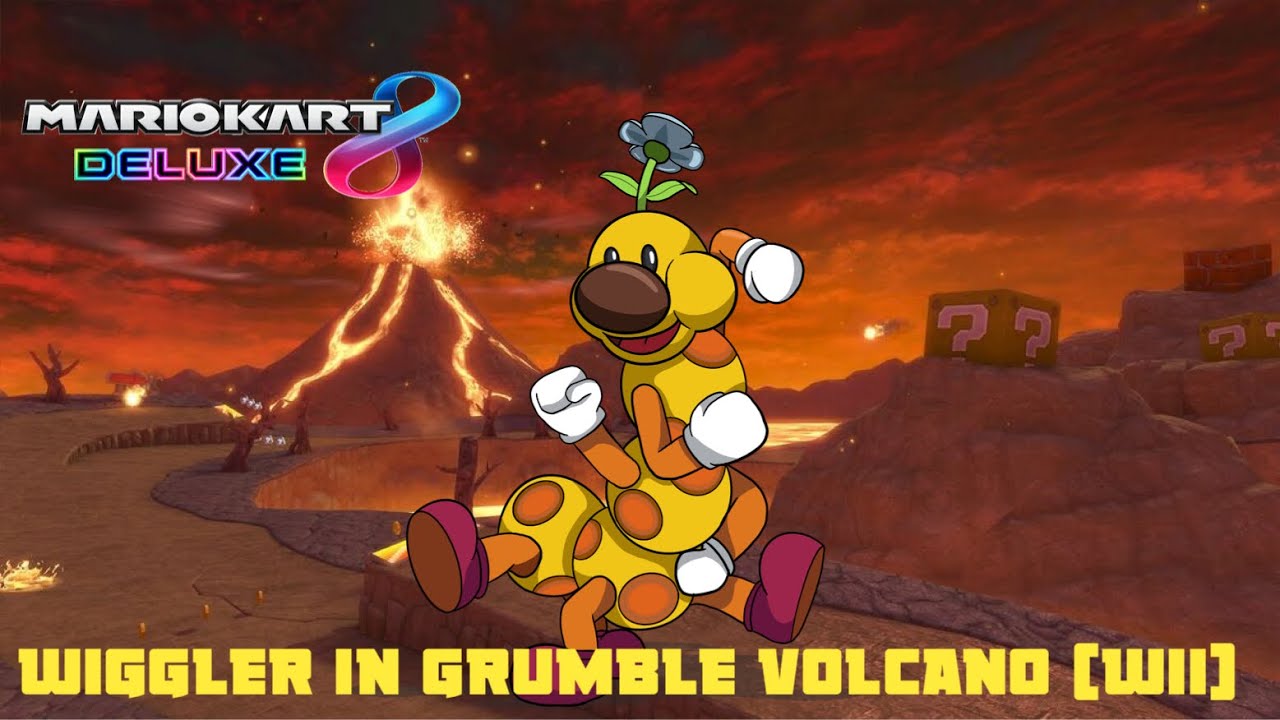 Mario Kart 8 Deluxe: Wiggler in Grumble Volcano (Wii) - YouTube
