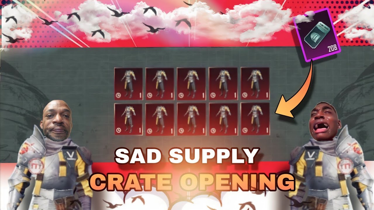 i GET FREE 208 SUPPLY CRATE OPENING | SAD SUPPLY CRATE OPENING 😭 ...
