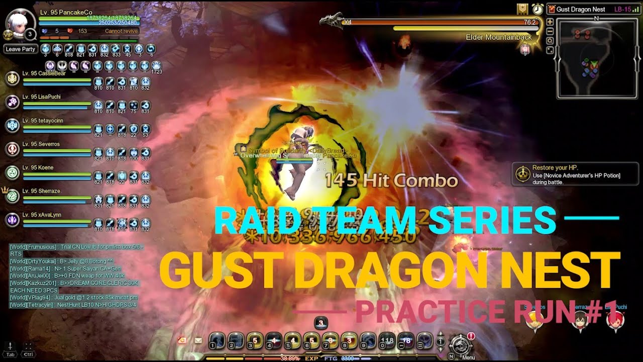 Gust Dragon Nest Practice #1 | Dragon Nest SEA Raid Team Series - YouTube