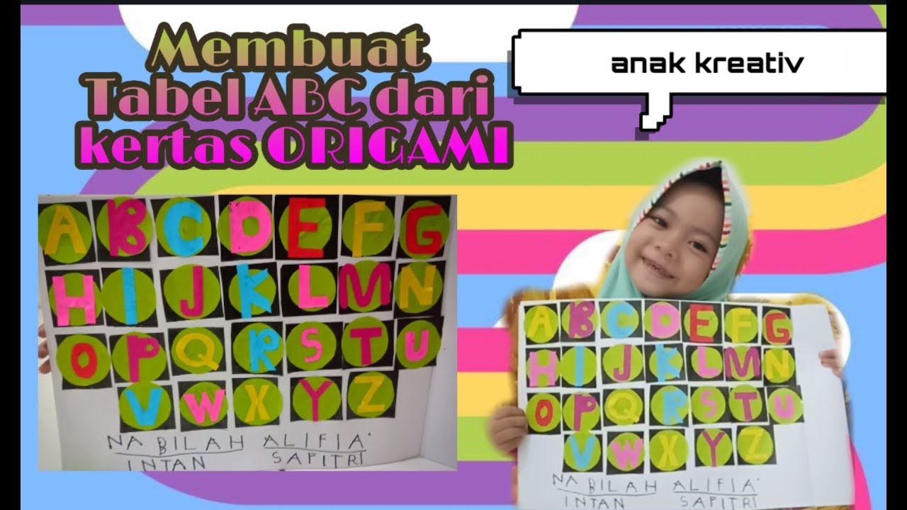 Membuat TABEL ABC dengan ORIGAMI - YouTube