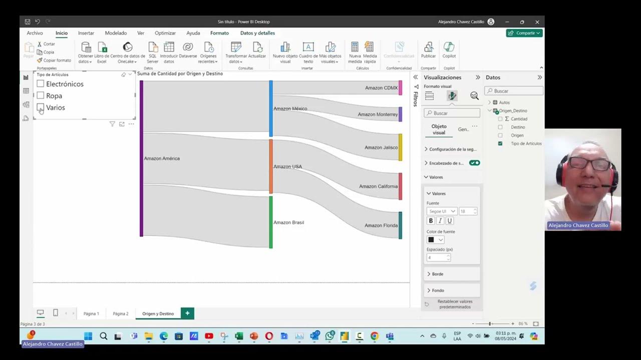 Sankey Chart en Power BI - YouTube
