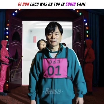 " Gi hun " - luck on the top in squid game - YouTube