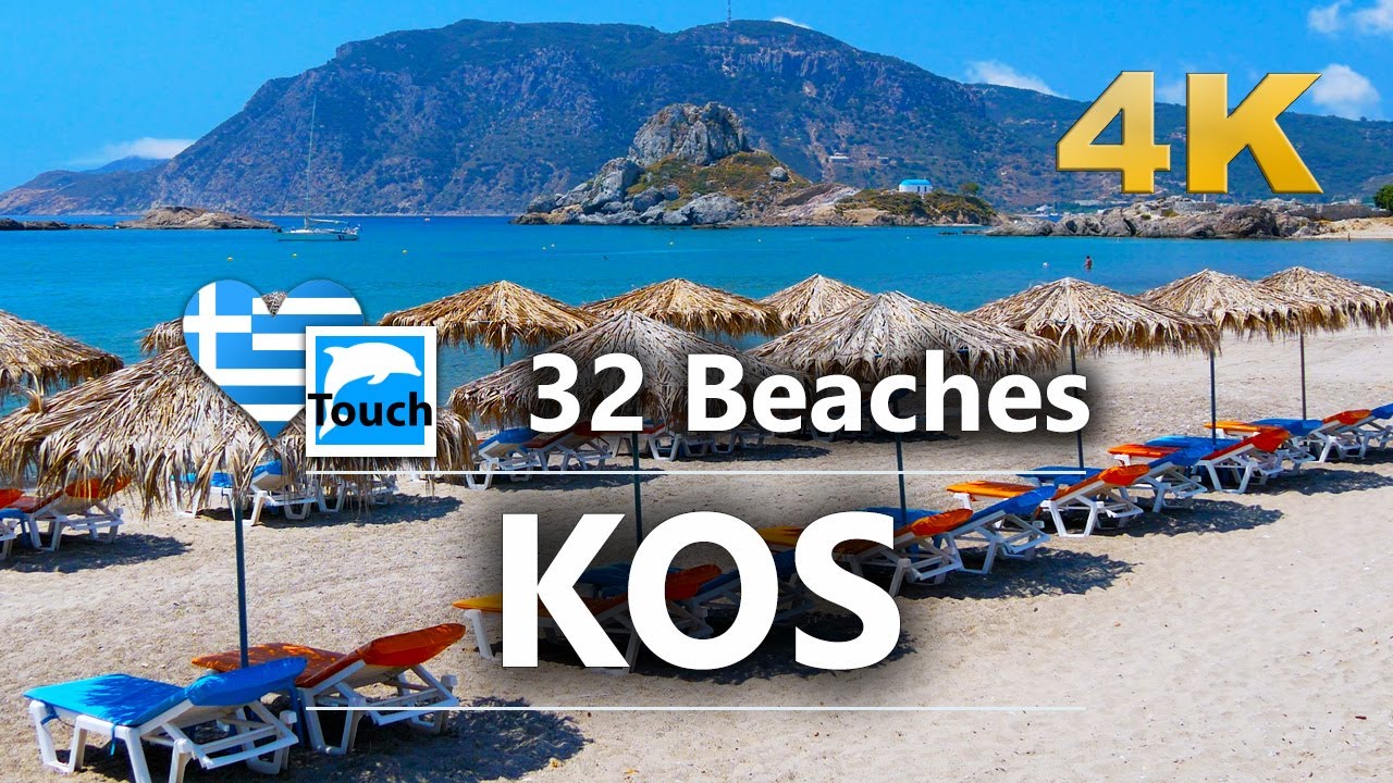 Top 32 Beaches of Kos(Κως), Greece 🇬🇷 Travel video, 4K Travel in ...