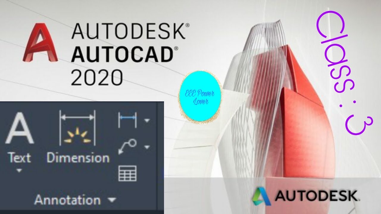 Electrical AutoCAD 3d tutorial. Text , Dimension , Table , Annotation ...
