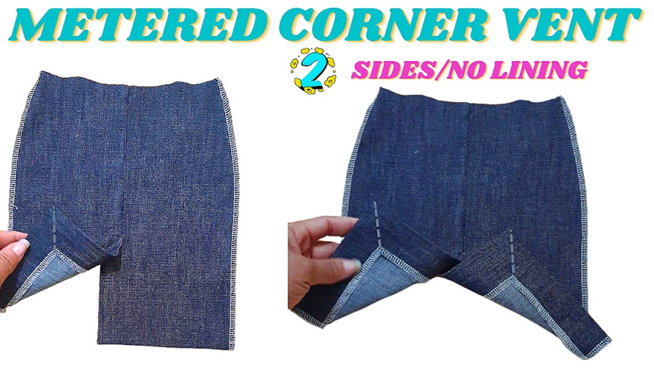 💥 How to Sew a Back Vent - YouTube