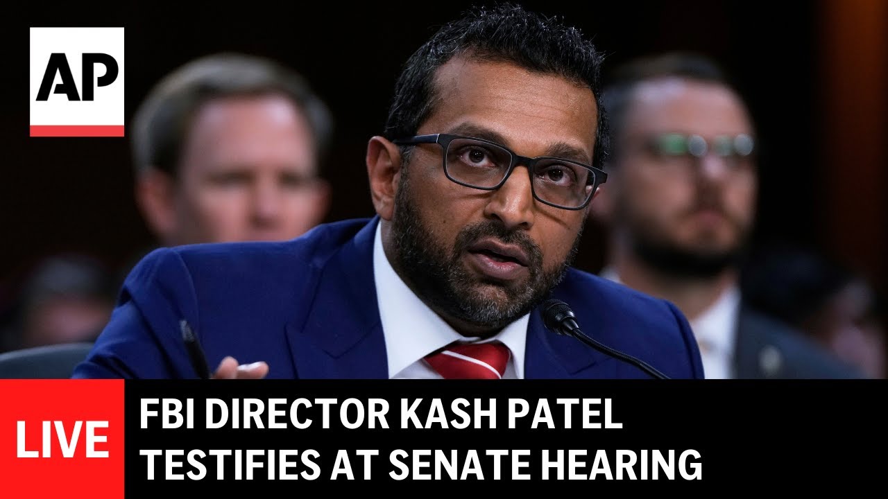 LIVE: FBI Director Kash Patel testifies at Senate hearing - YouTube