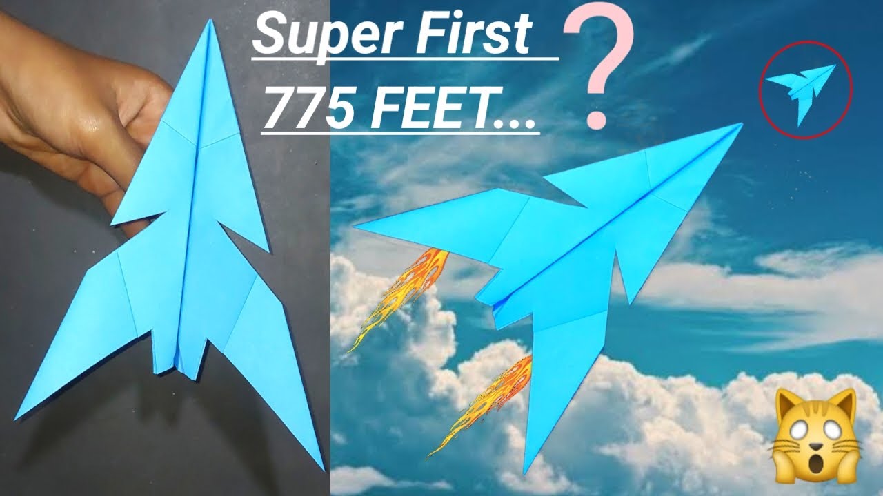 How To Make a Paper Airplane That Flies Fly For Easy !! ️ - YouTube