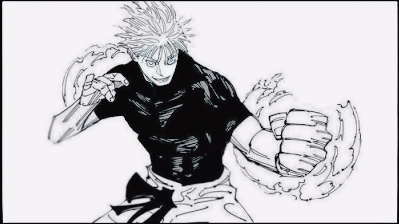 How to draw gojo saturo drawing - YouTube