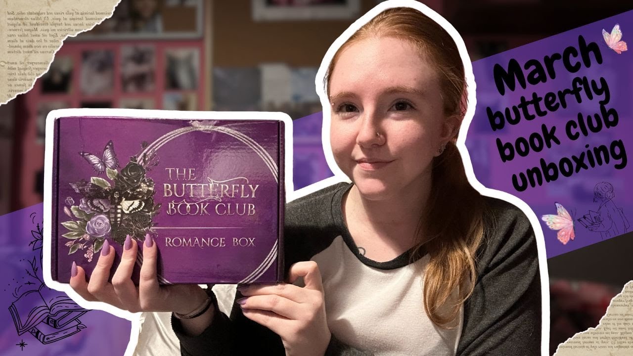 March butterfly book club unboxing 🦋💜 - YouTube