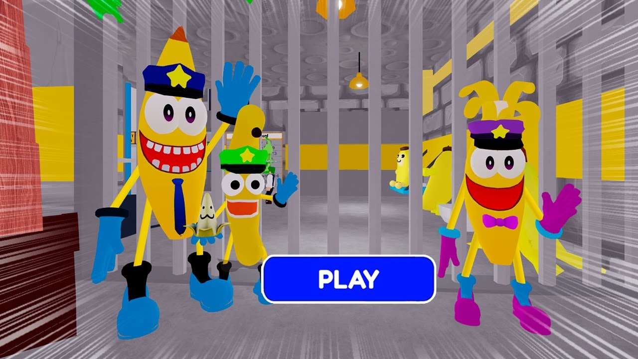 BANANA POLICE FAMILY BARRY PRISON RUN Obby New Update Roblox - All ...