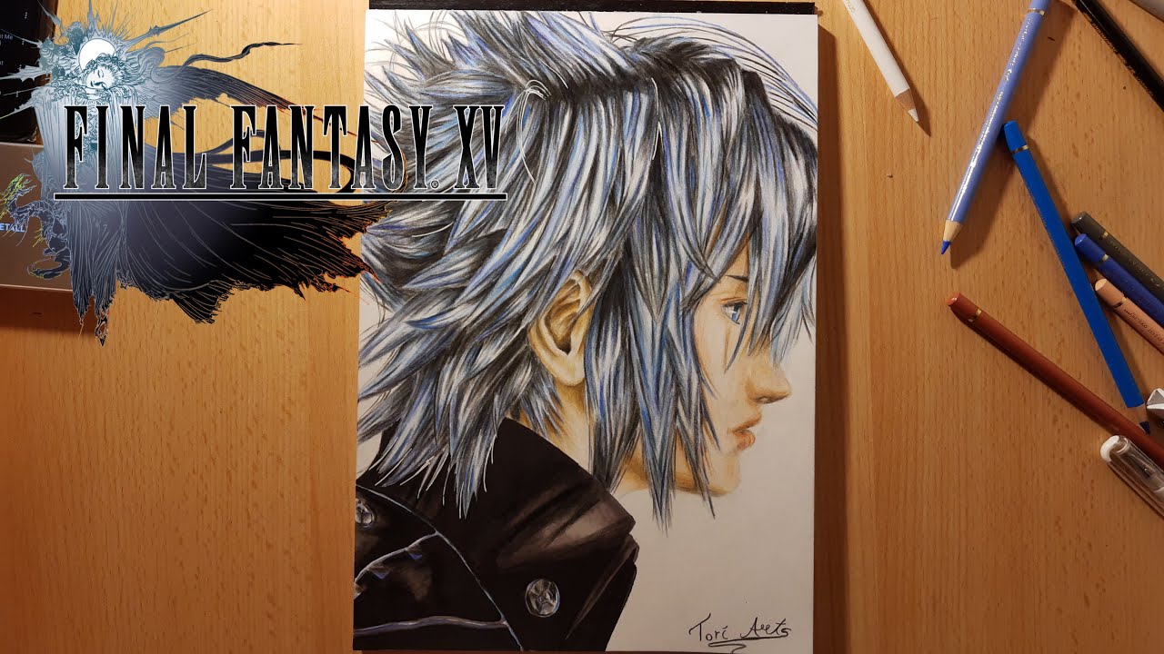Drawing - Noctis Lucis Caelum / Final Fantasy XV - YouTube