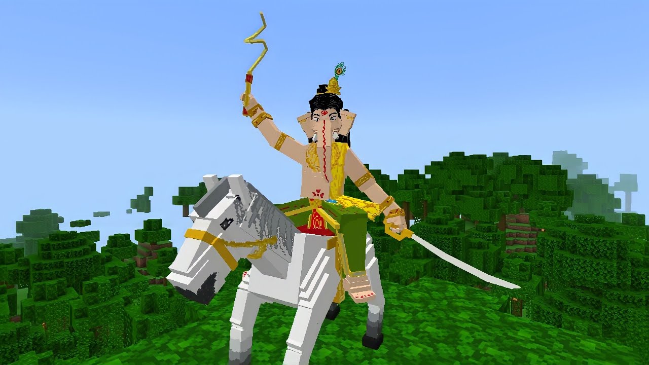 Dhumraketu Ganesh - God Addon Minecraft - YouTube
