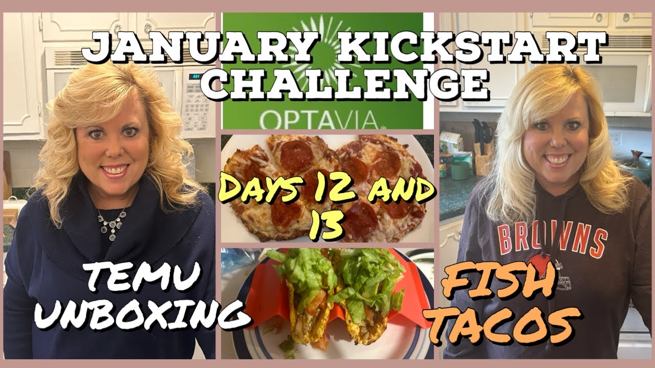 JANUARY KICKSTART CHALLENGE // DAYS 12 and 13 //OPTAVIA 5 AND 1 // TEMU ...