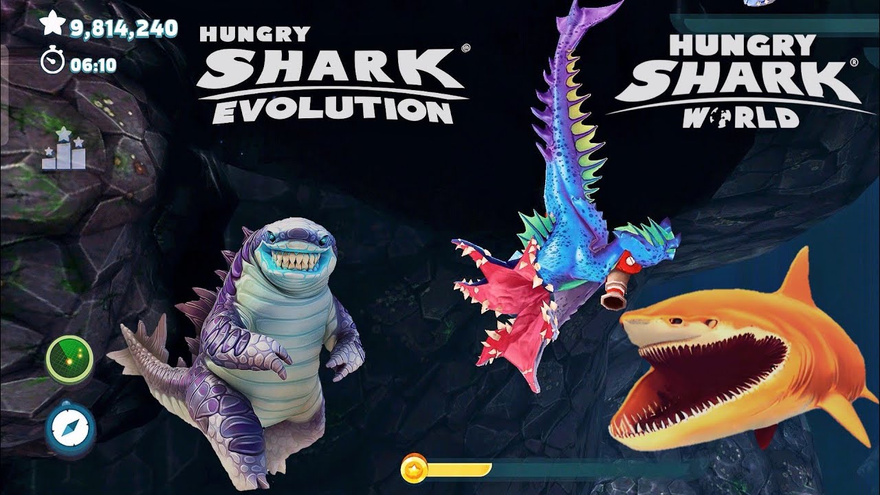 Hungry shark evolution - gem glitce 3023 | gw teev - YouTube
