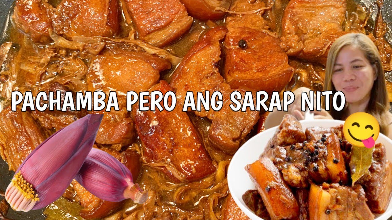 ANG SARAP PALA NITO PAKSIW NA BABOY WITH PUSO NG SAGING | PORK PAKSIW WITH BANANA BLOSSOM - YouTube
