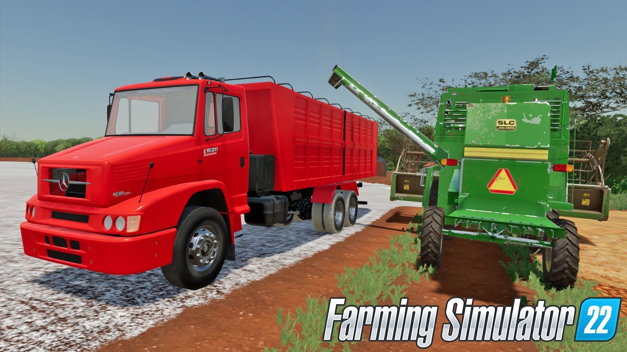 PRIMEIRO PUXE COM O MB L1620 || SANTO INÁCIO || FARMING SIMULATOR 22 ...