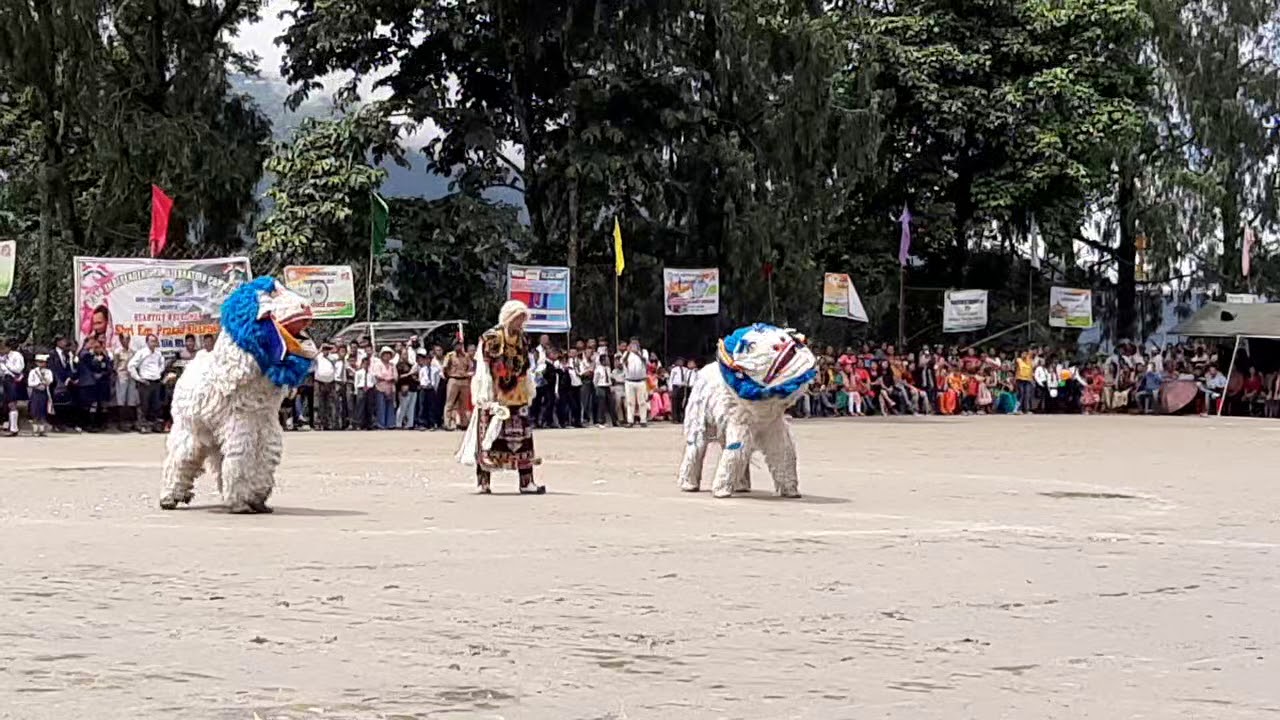SINGHI DANCE perform by Culture Department Gangtok on 73rd IDC Rhenock ...