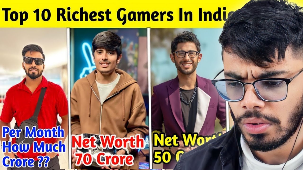 Top 10 Richest GAMERS in India 2024! - YouTube