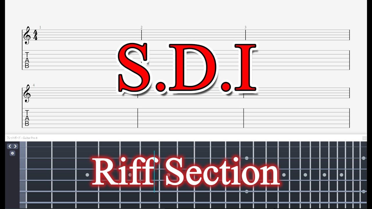 【TABS】LOUDNESS - S.D.I | Riff Section - YouTube