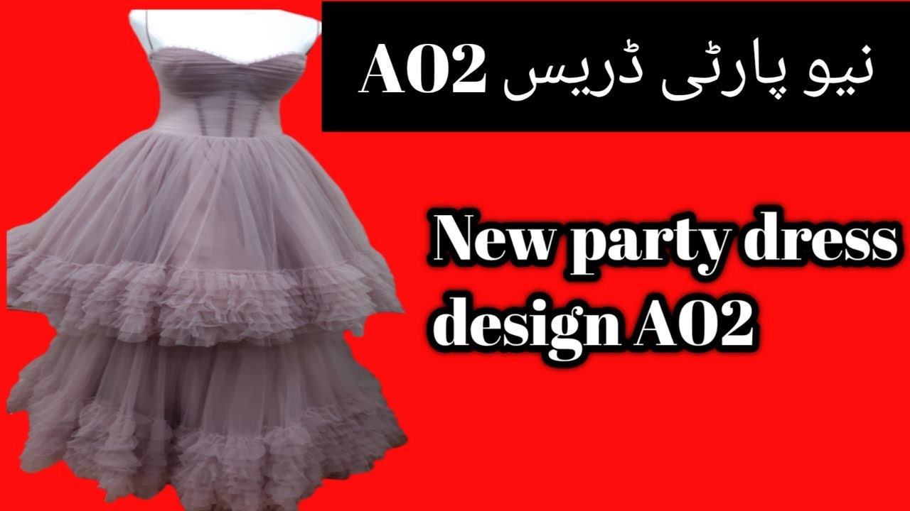 New party dress design A02 - YouTube