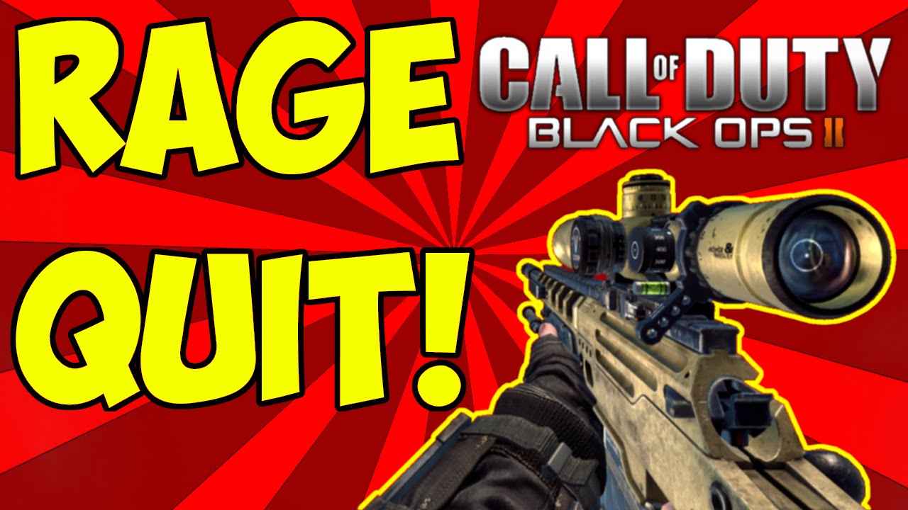 Black Ops 2 1v1 Spawn Trap RAGE QUIT - YouTube