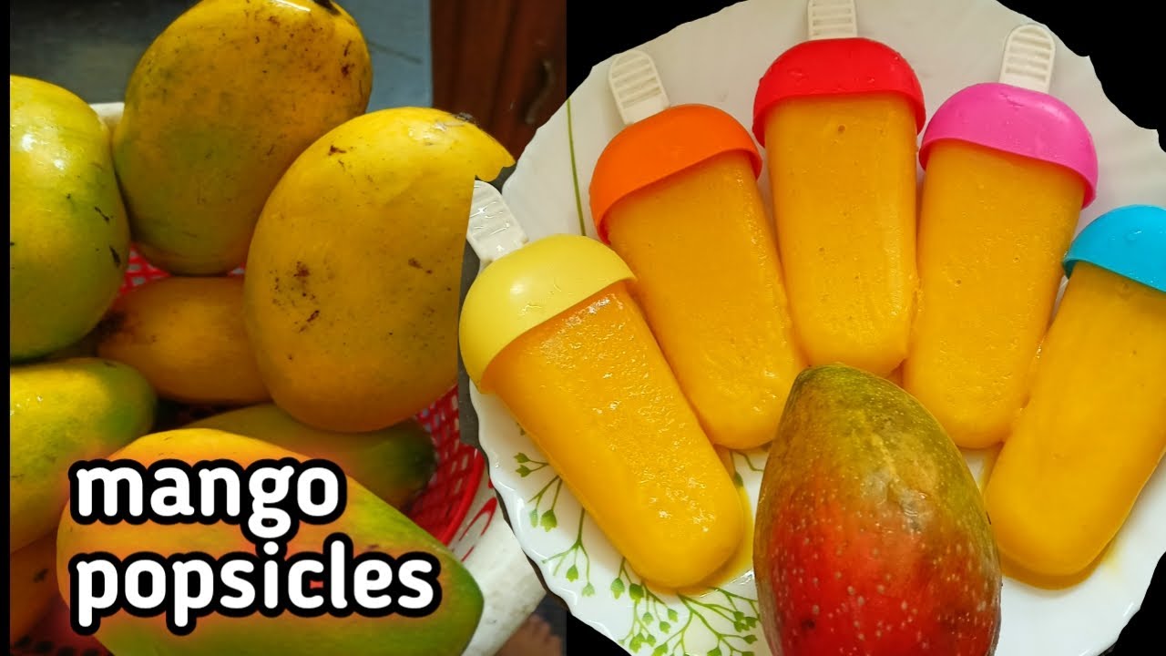 Mango popsicles//Mango Ice cream//How To make Mango Popsicles//Summer ...
