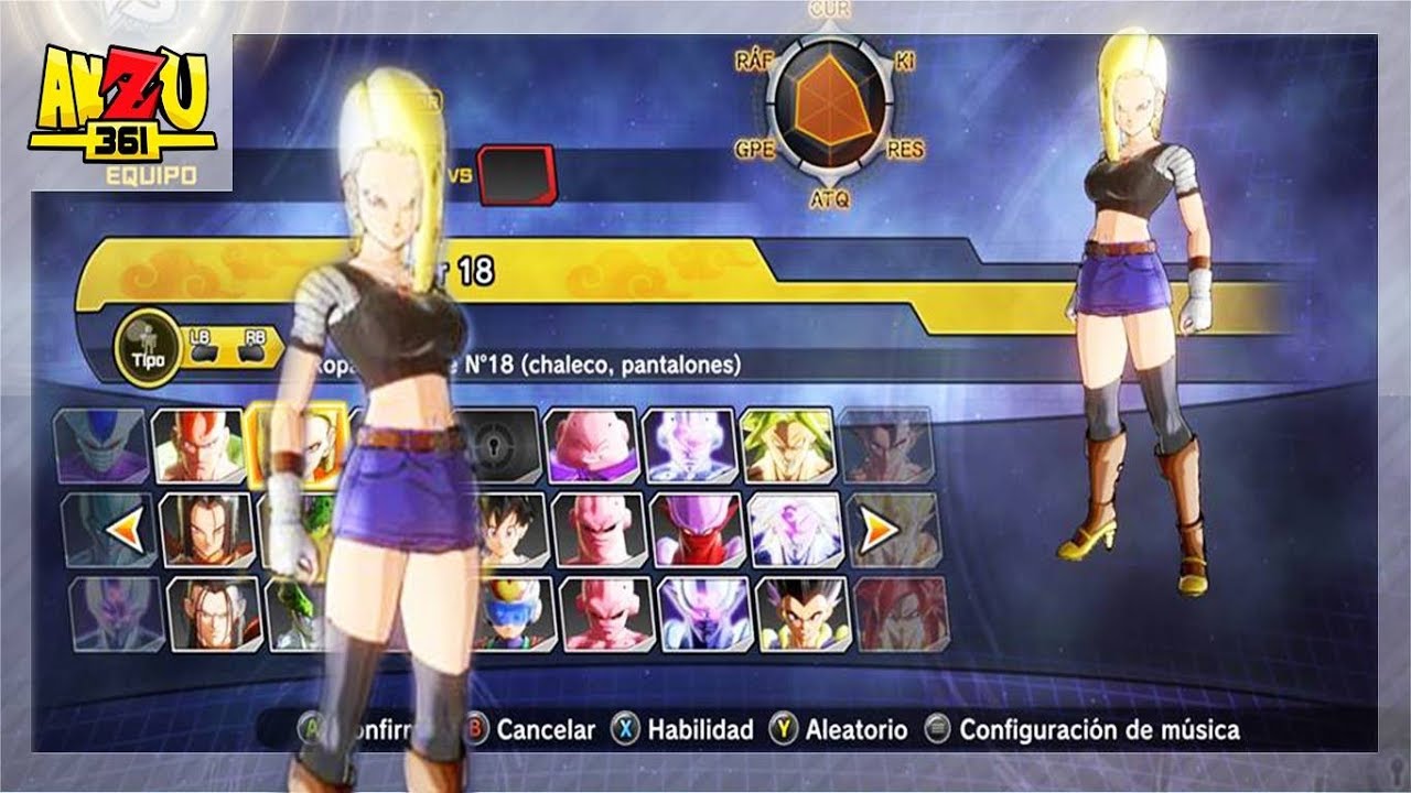 DRAGON BALL XENOVERSE 2 DLC MODS | SUPER ANDROIDE 18 | ANZU361 - YouTube