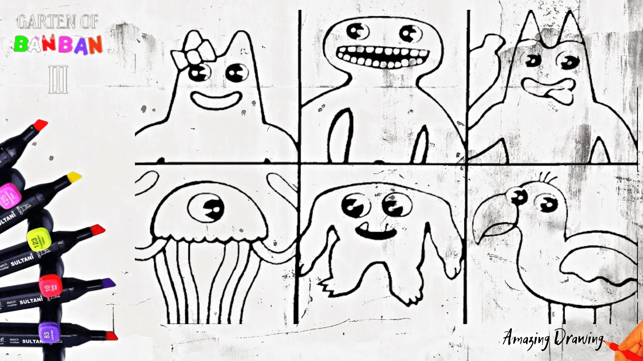 How to color easy Garten of Banban 3 #24 / How to Color Banban 3 ...