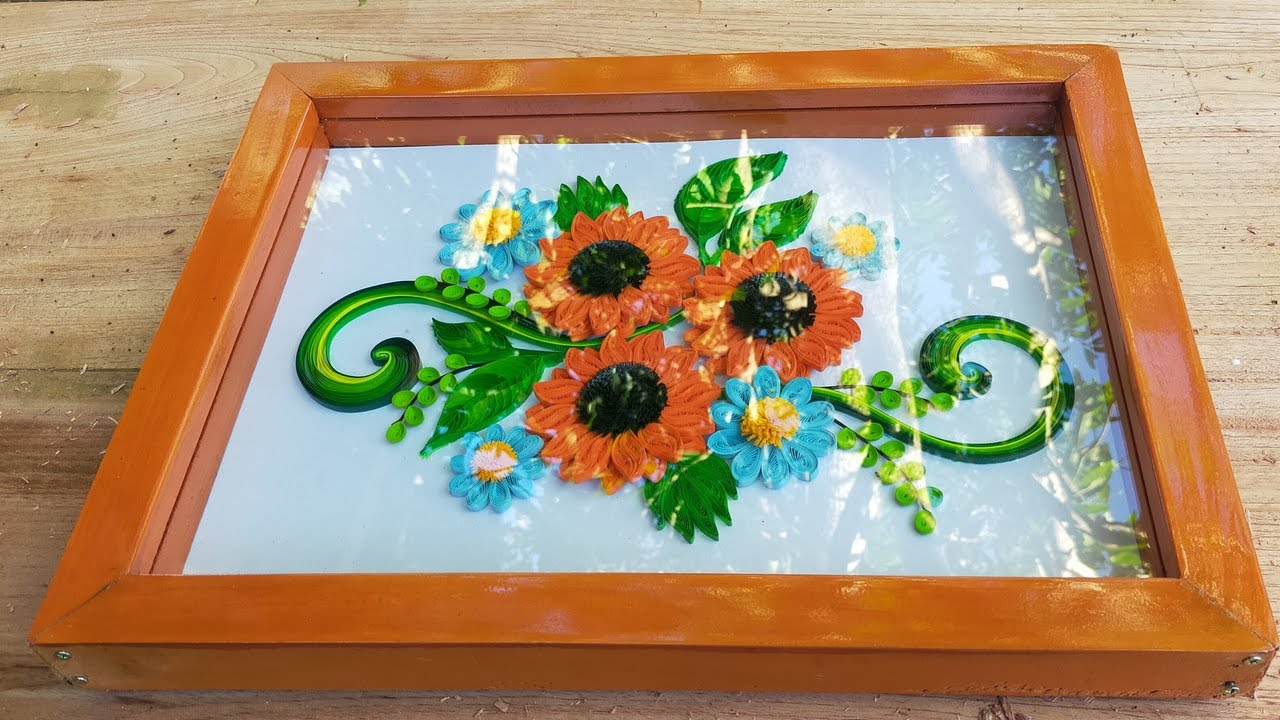 How to make Paper Quilling Frame/ Shadow Box|Tutorial. HAPPY 1K ...