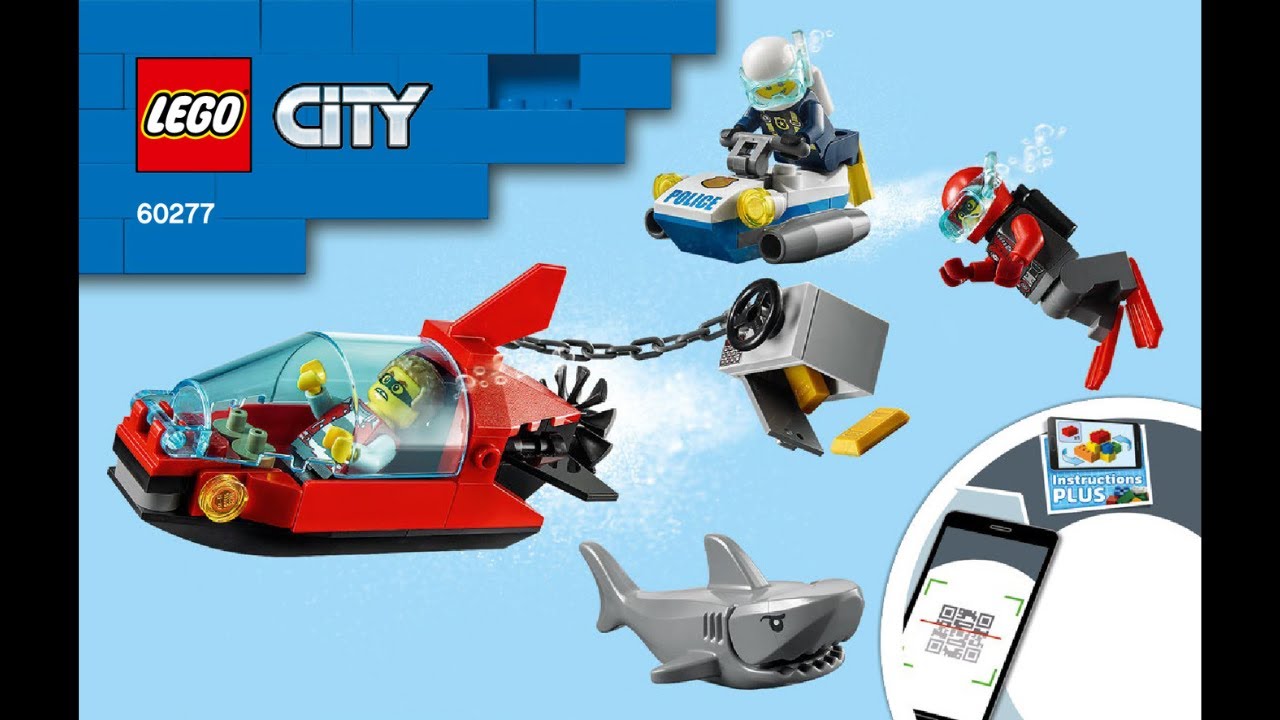 LEGO City 60277 - Police Patrol Boat - Book 1 - YouTube