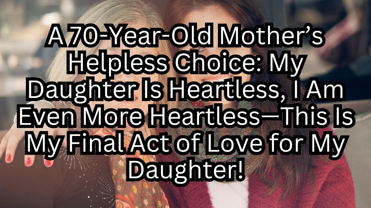 A Mother's Heartbreaking Decision: My Daughter's Heartlessness Forced ...