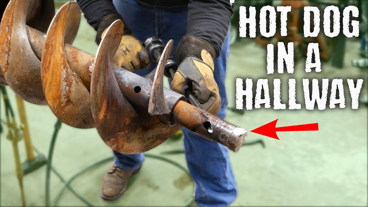 Using ALL the Tools to Fix a Chewed up Grain Auger - YouTube