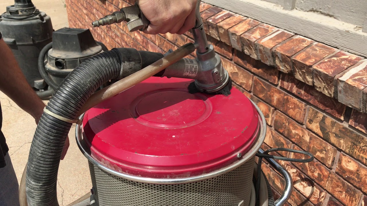 Mac Abrasive Blaster Vacuum Recovery System and Filter System - YouTube