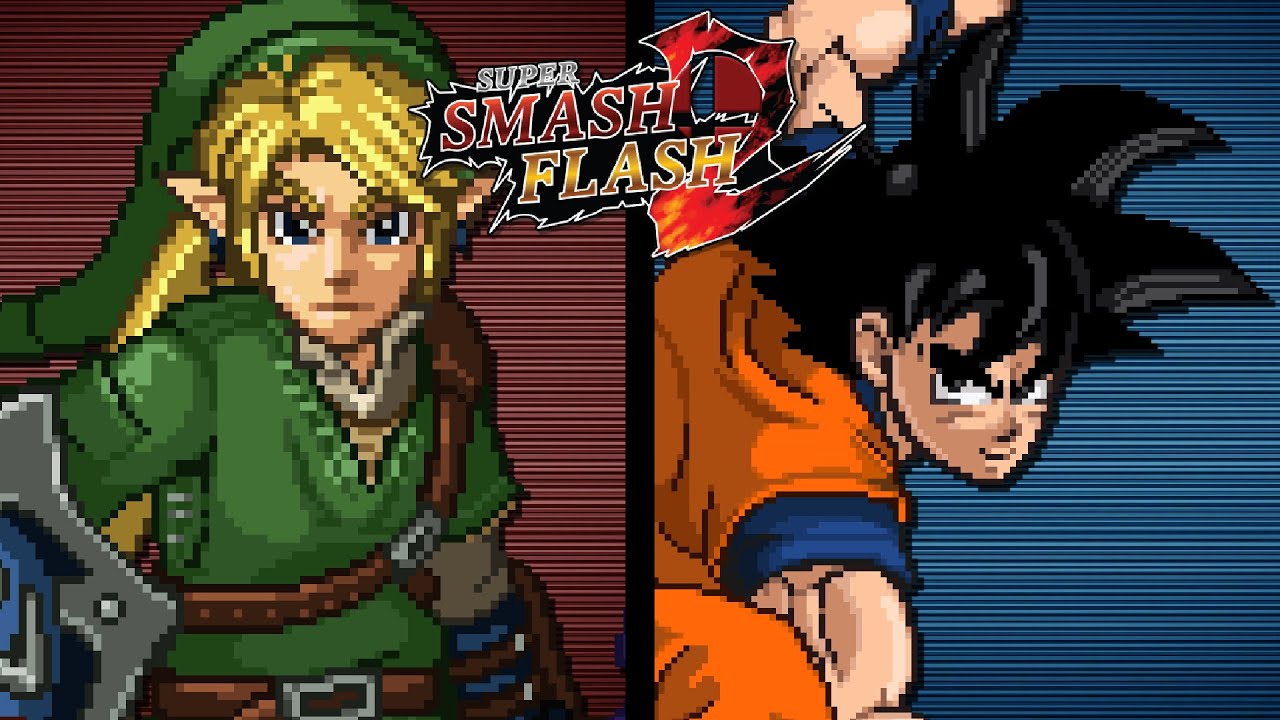 Super Smash Flash 2 | Link VS Goku - YouTube