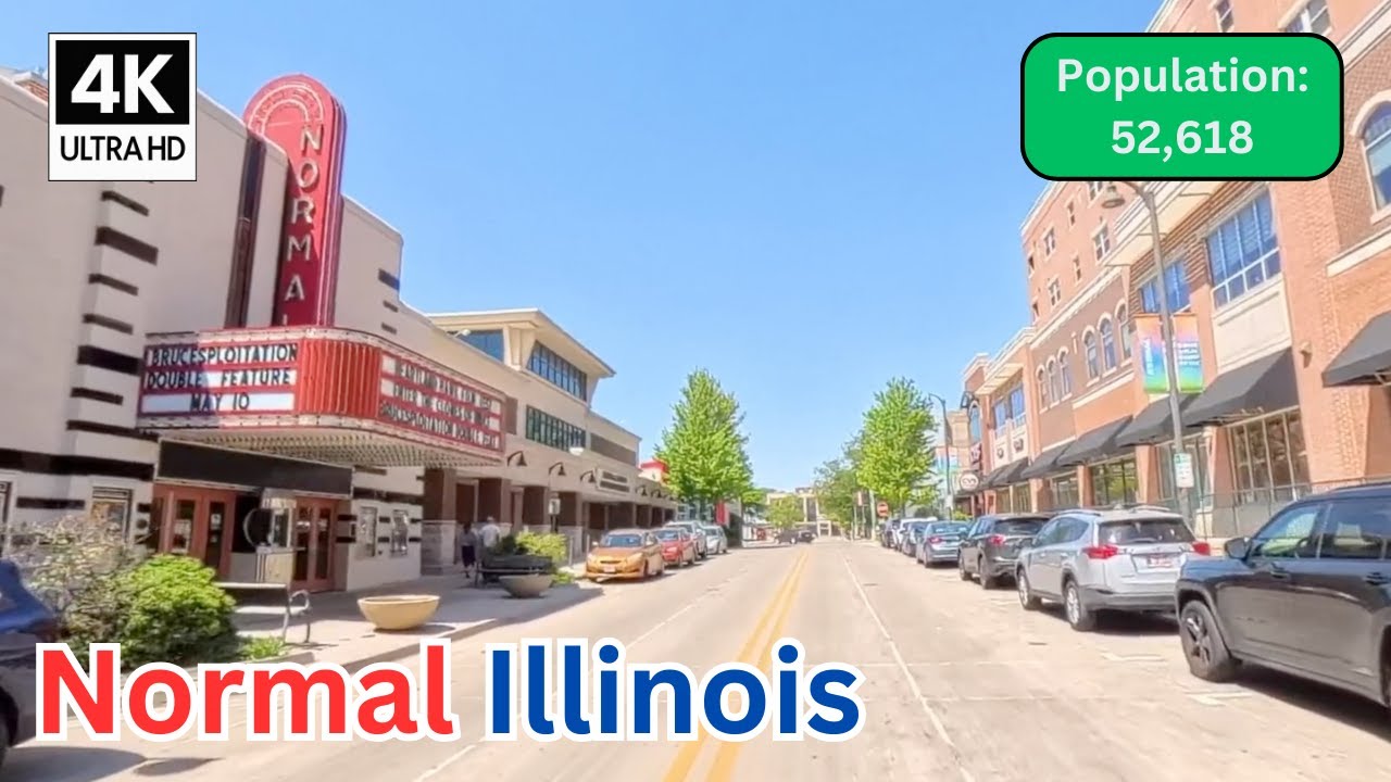 Driving Through Normal, Illinois in 4K 🚗 | Scenic College Town Tour in ...