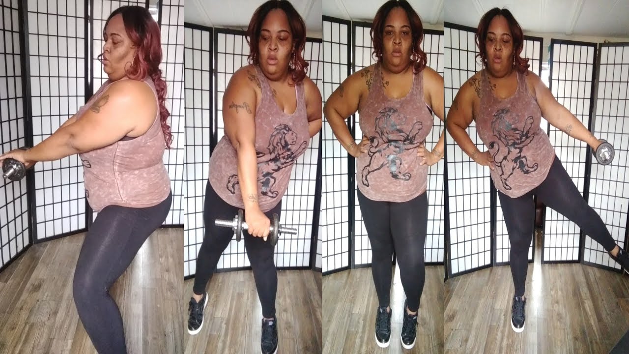 PLUS SIZE WORKOUTS AT HOME• WORKOUT WITH ME - YouTube