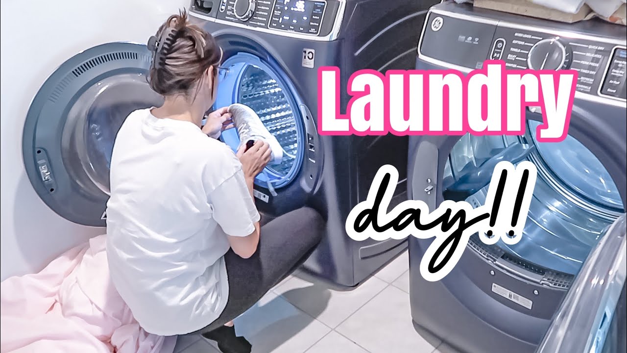 LAUNDRY MOTIVATION 2023 | WASH FOLD AND REPEAT | SUMMER LAUNDRY ...